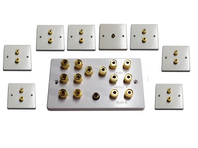 7.1 Wall Speaker Plate Set (SINGLE GANG) : AV Installs Ltd ...
