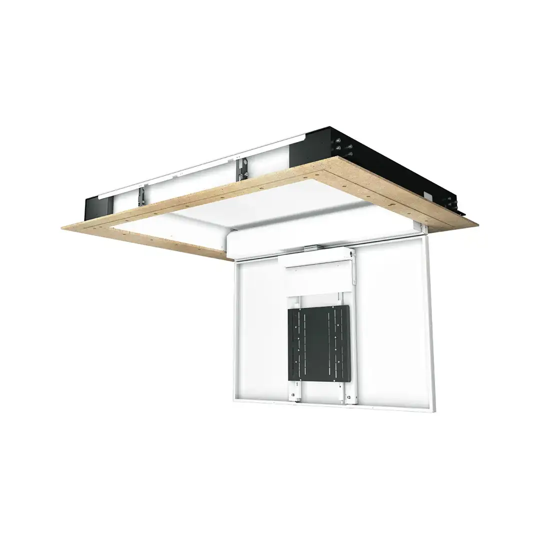 CHRS Ceiling Hinge TV Lift With Swivel - Fold Down And Rotate TV